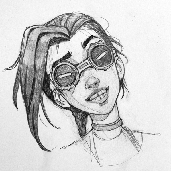Jinx Drawing Outline