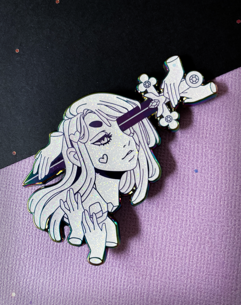 Limited Edition of 200 Anodized Metal Compliance Pin – Lord Gris